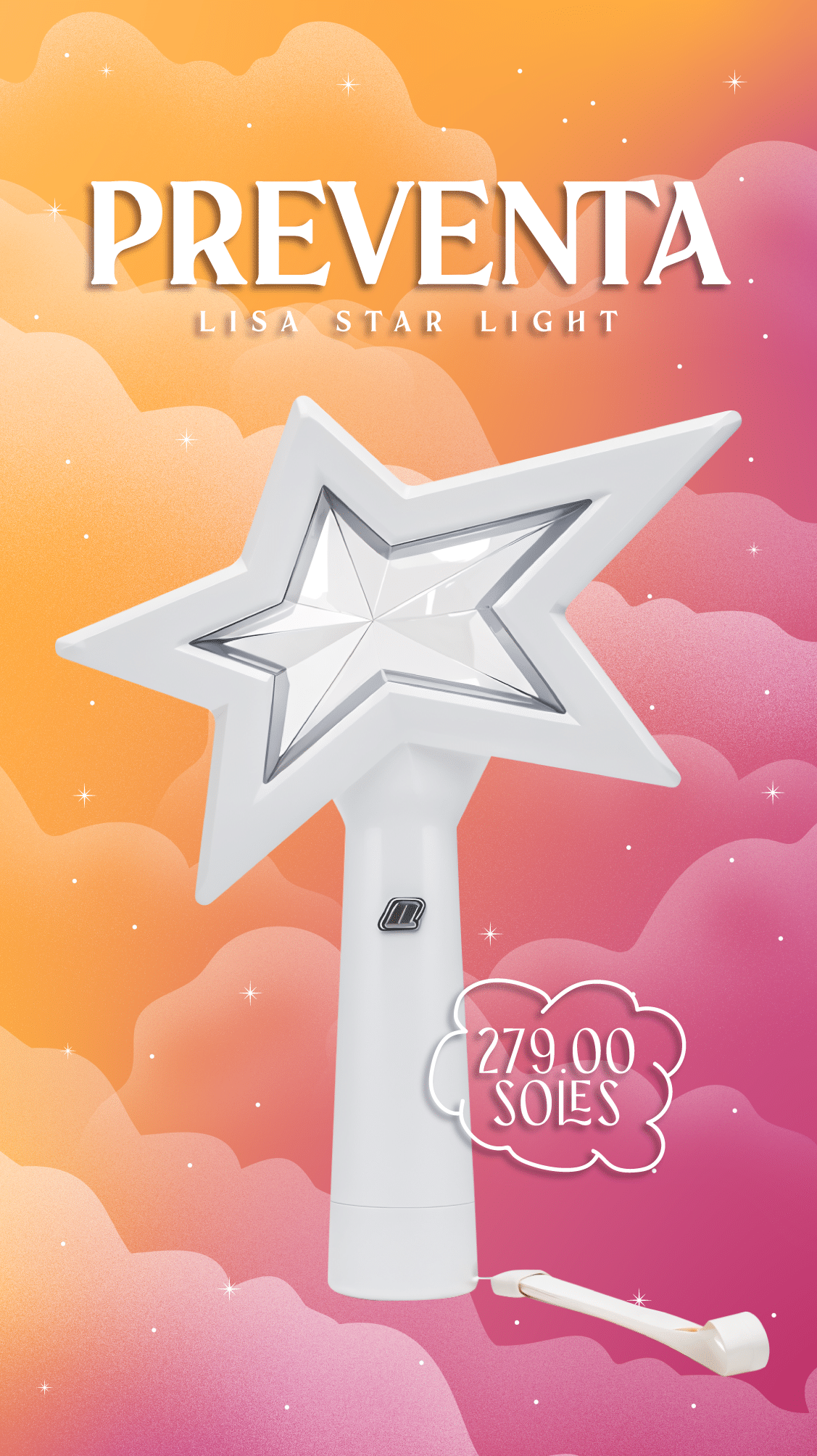 Preventa Lightstick Lisa Official Star Light Cosmobook